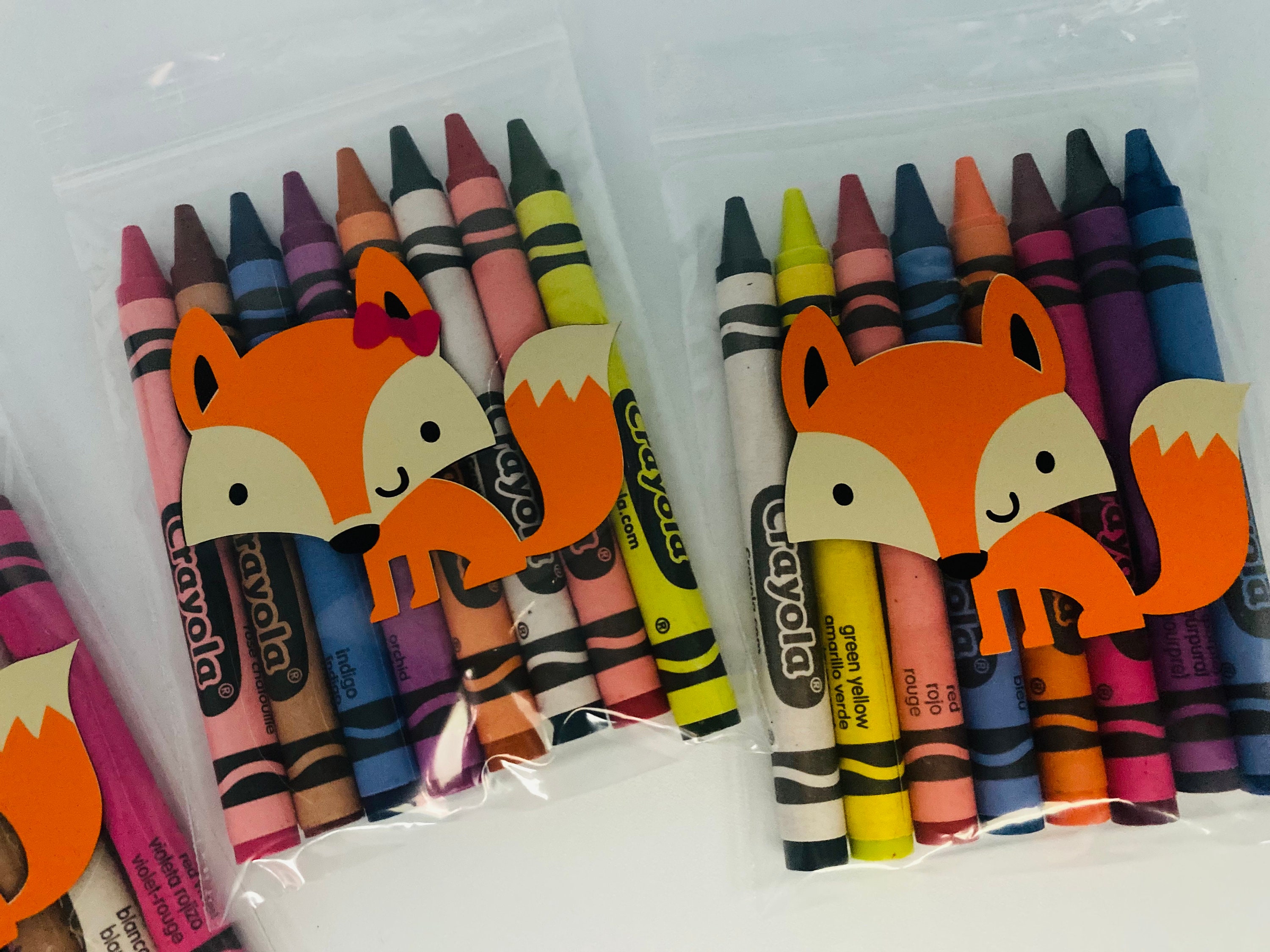 Fox Party Favors Fox Birthday Party Favors Woodland Party - Etsy