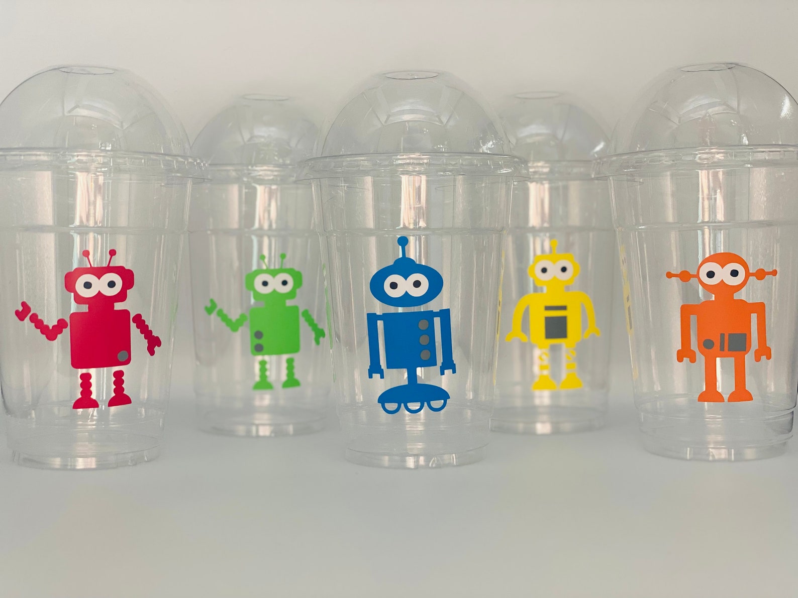 Robot Party Cups Robot Birthday Party Cups Robot Baby - Etsy