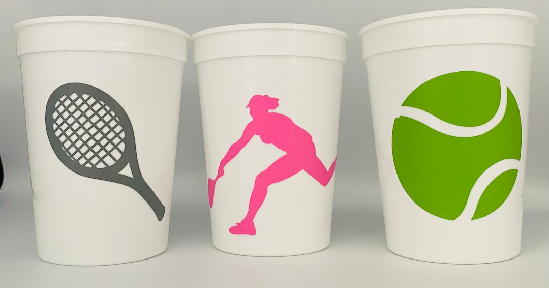 Tennis Party Cups, Tennis Birthday Party Cups, Tennis Team Party Cups ...