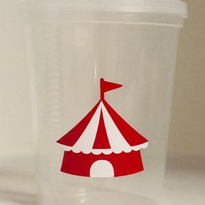 Circus Party Favors, Circus Party Cups, Reusable Circus Party Cups ...