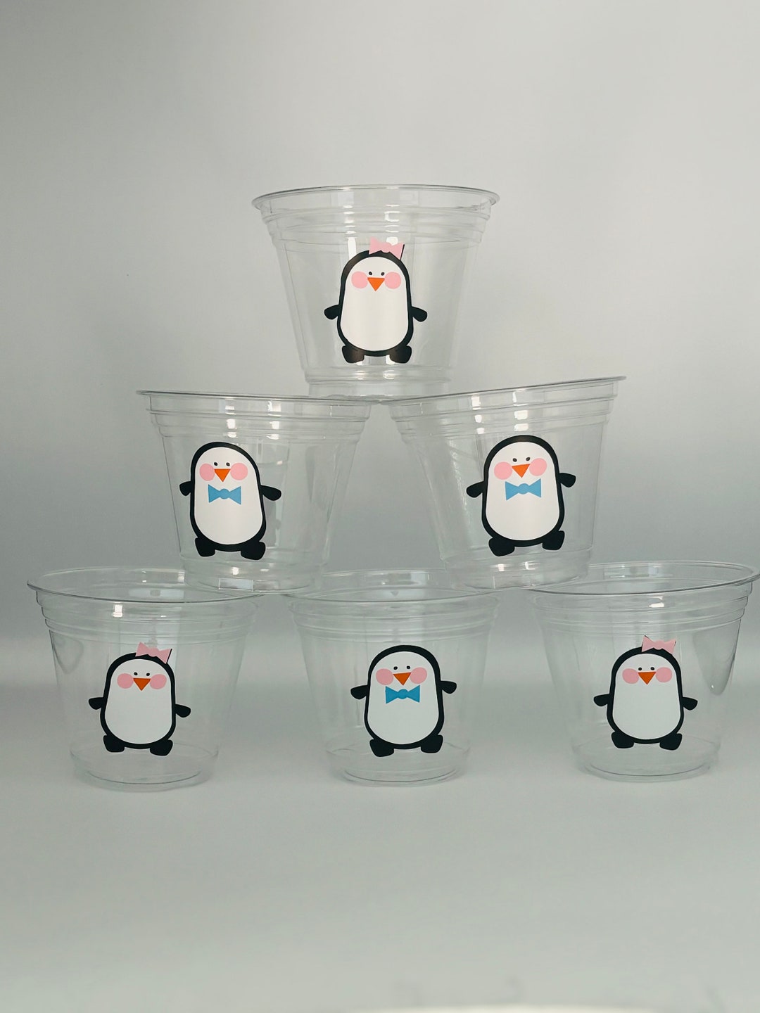 Penguin Party Cups, Penguin Birthday Party Cups, Penguin Party Supplies ...