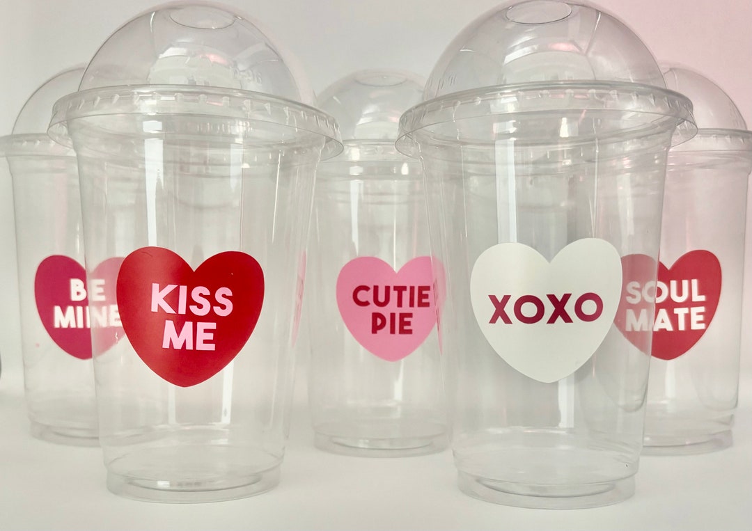 Valentine Party Cups, Valentine Birthday Party Cups, Valentine Favors ...