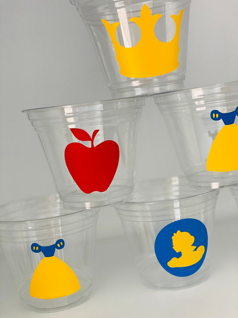Snow White Party Snack Cups Snow White Birthday Party - Etsy