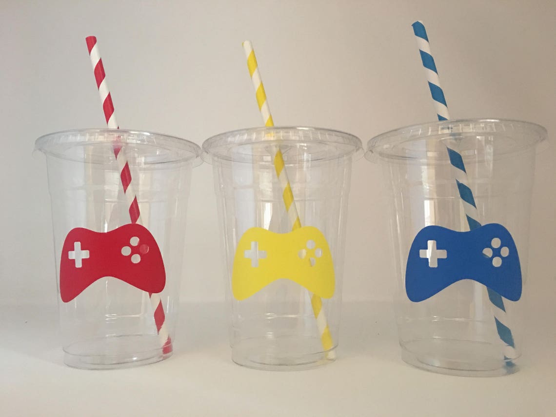 Video Game Party Cups, Gaming Party, Gamer Party Cups, Video Game ...
