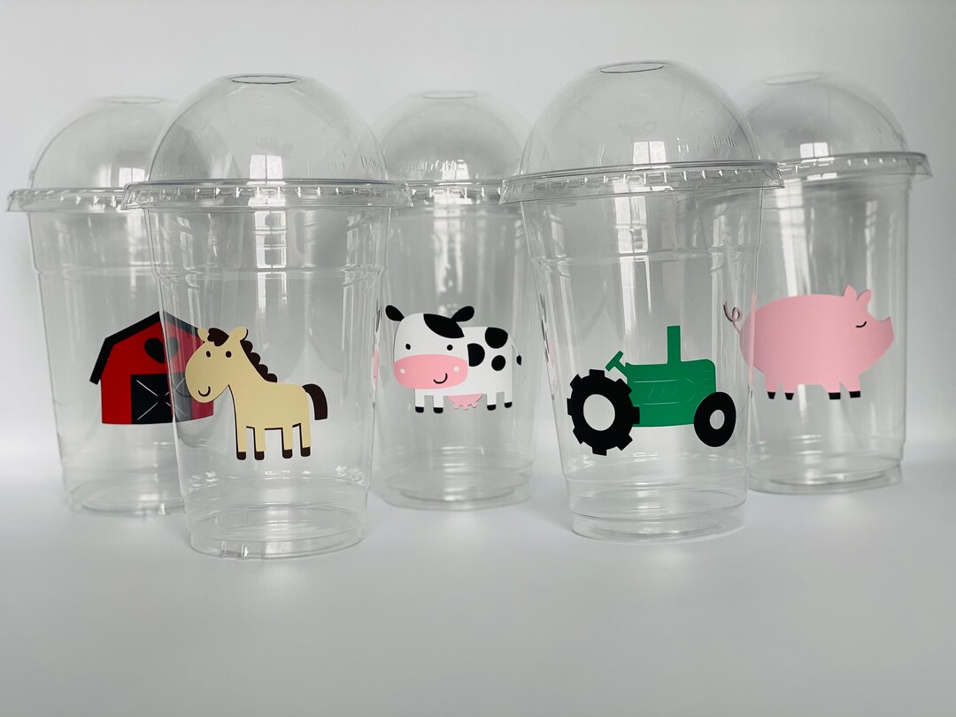 Farm Party Cups, Farm Birthday Party, Farm Baby Shower, Farm Party ...