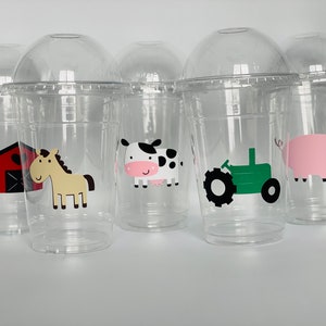 Farm Party Cups, Farm Birthday Party, Farm Baby Shower, Farm Party ...