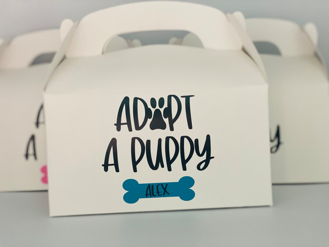 Adopt a Puppy Party, Dog Birthday, Puppy Party Favor Bags, Dog Party ...