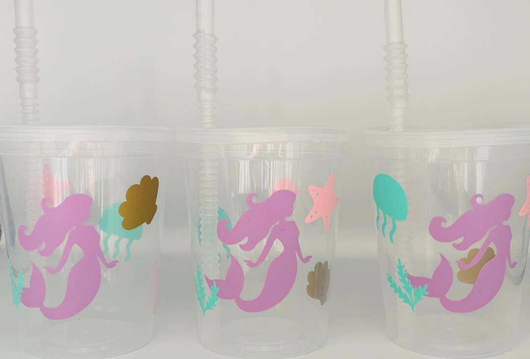 Mermaid Party Cups, Mermaid Birthday Party Cups, Mermaid Baby Shower ...