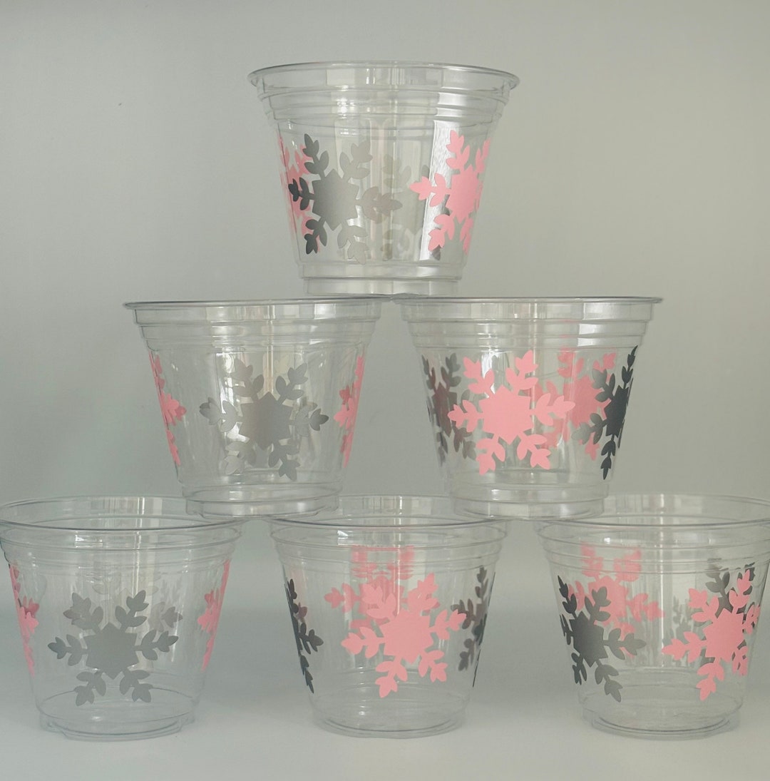 Snowflake Party Cups, Snowflake Birthday Party, Snowflake Party ...