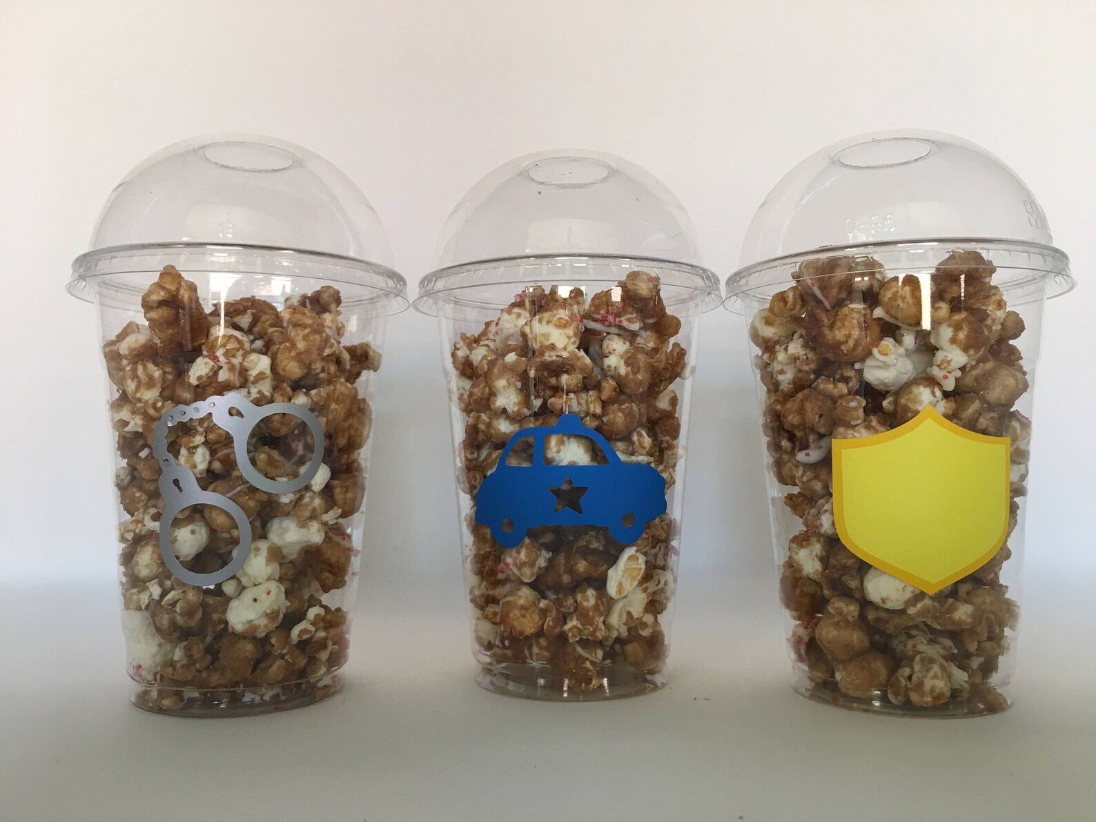 Cop Party Popcorn Cups Police Party Popcorn Cups Police | Etsy