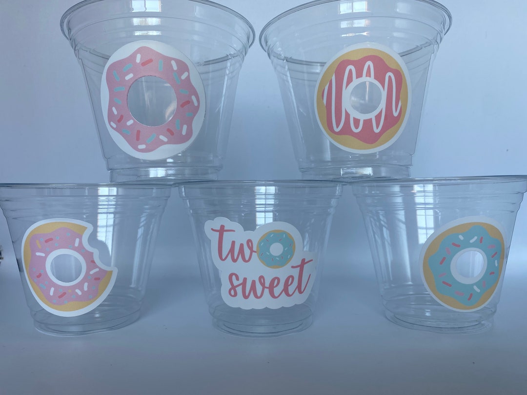 Donut Party Snack Cups Donut Party Cups Donut Birthday Party - Etsy