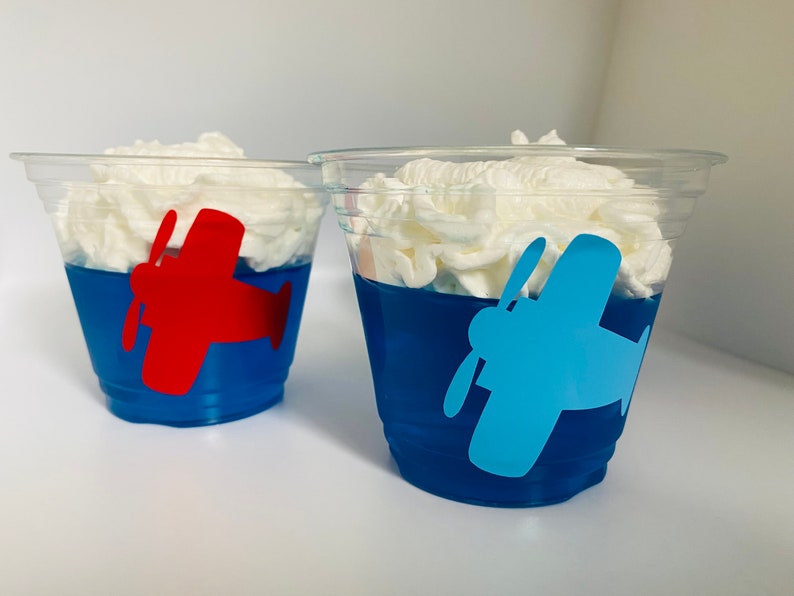 Airplane Party Snack Cup Pilot Party Cups Airplane Birthday - Etsy