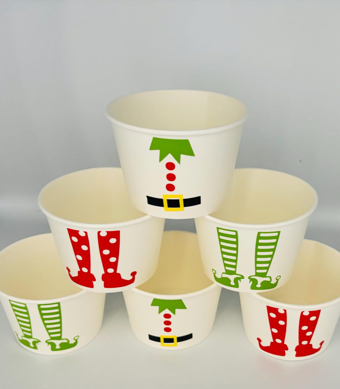 Elf Party Snack Cups, Elf Birthday Party Cups, Christmas Party Cups ...