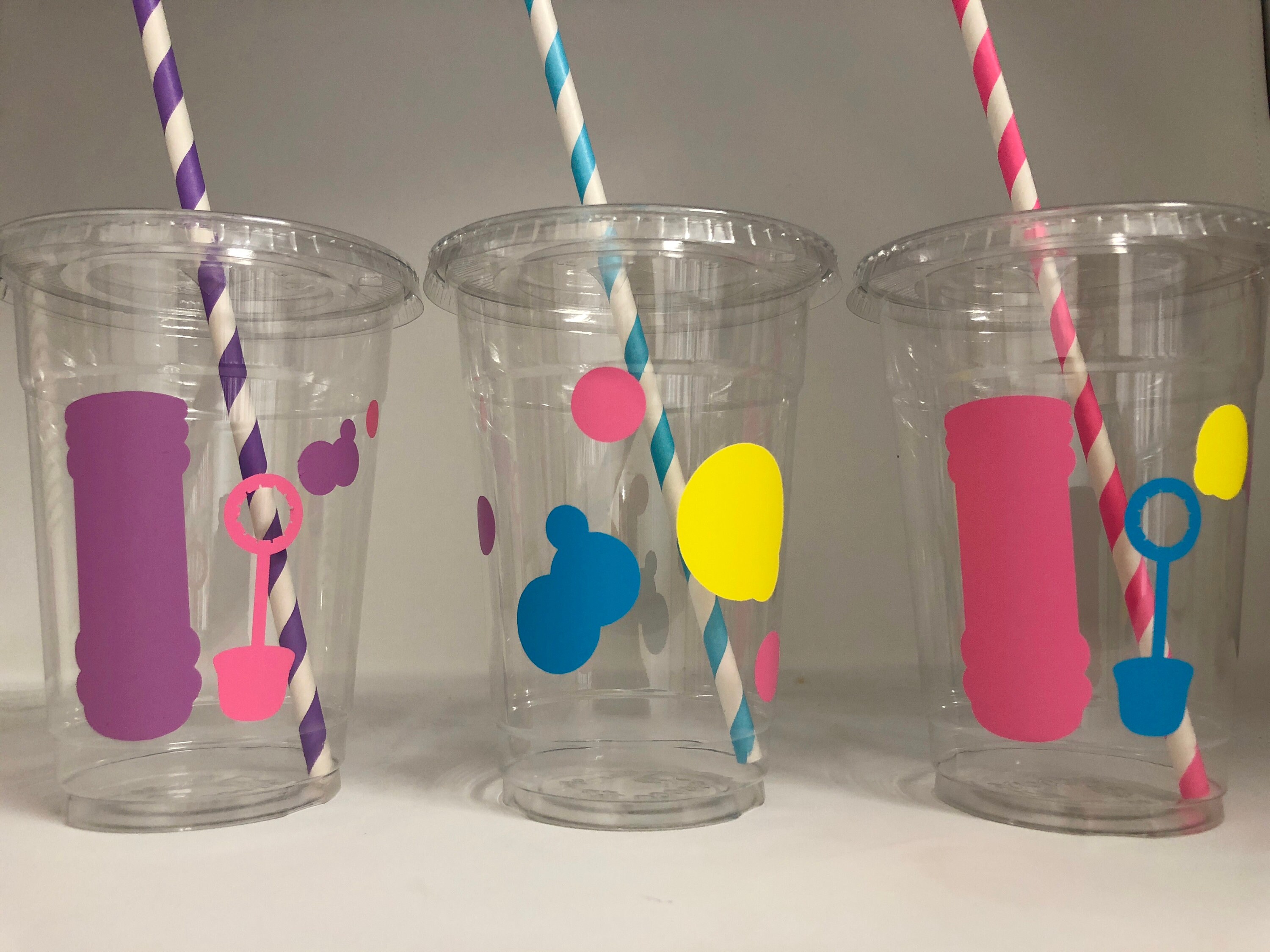 Bubble Party Cups Bubble Birthday Party Cups Blowing Bubble - Etsy