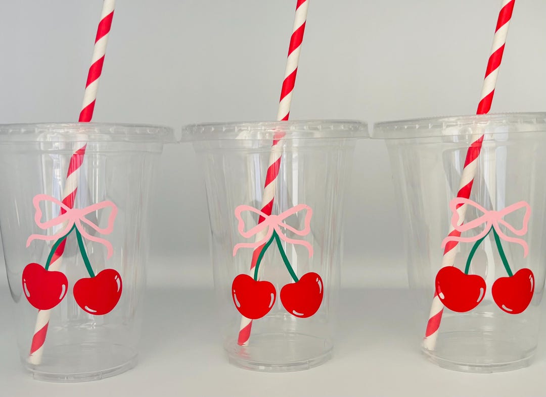 Cherry Party Cups, Cherry Birthday Cups, Cherry Baby Shower Cups ...