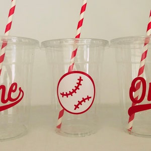 Baseball Party Cups,baseball Birthday, Rookie of the Year,first ...