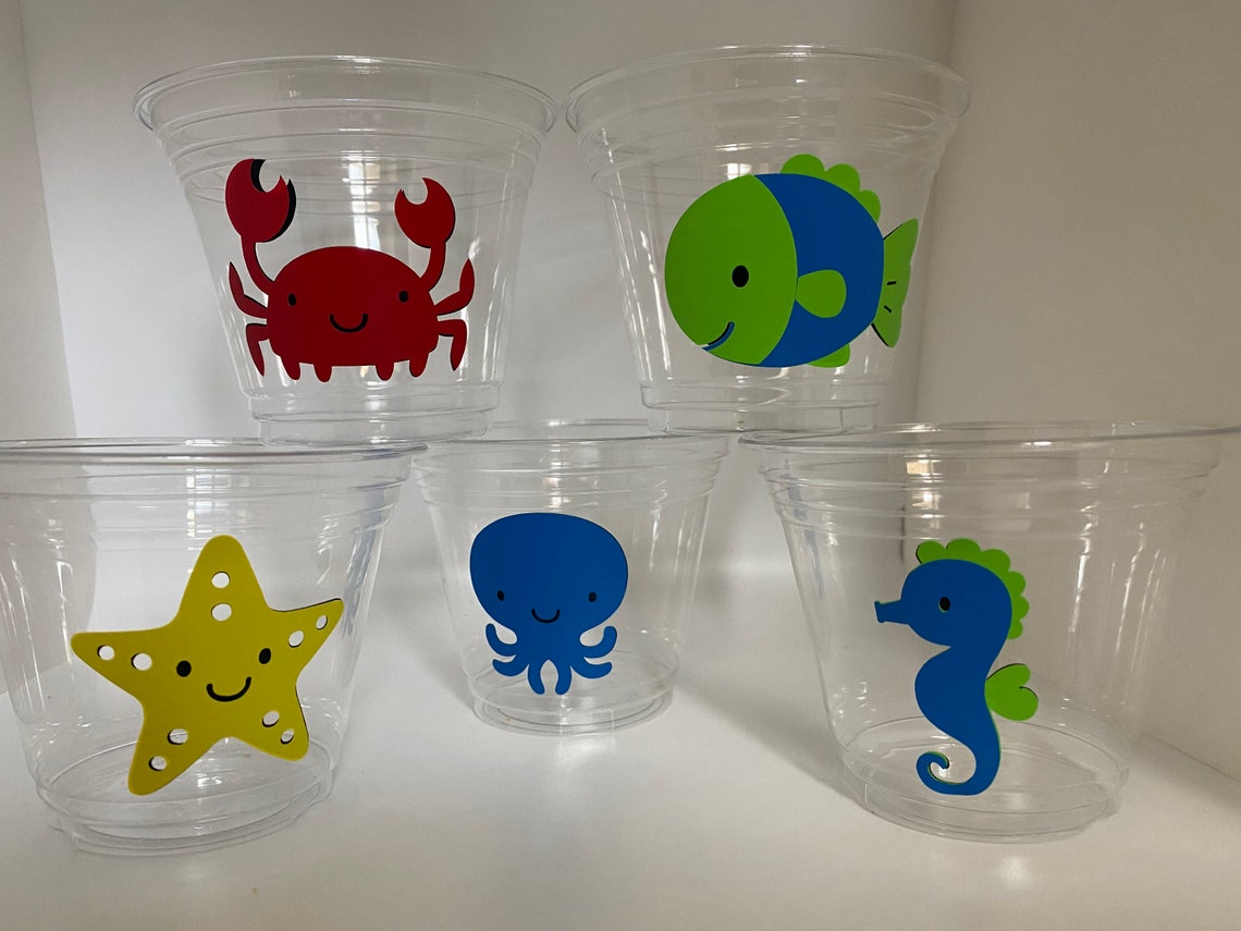 Under the Sea Party Ocean Party Cups Under the Sea Baby - Etsy