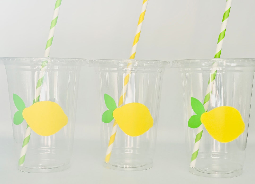 Lemon Party Cups, Citrus Cups, Lemon Birthday Party, Lemon Baby Shower ...