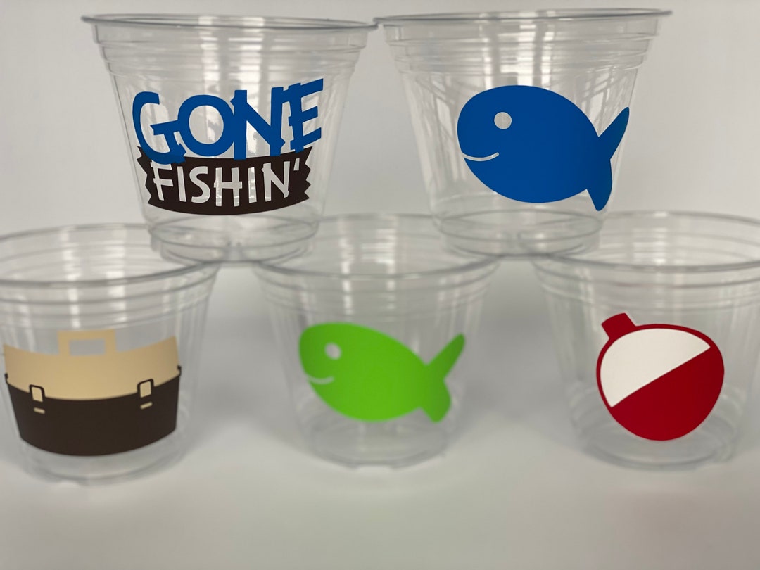 Fishing Party Cups Fishing Birthday Party Cups Fishing Party - Etsy