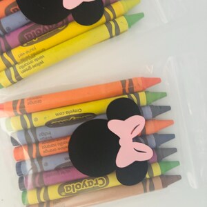 Minnie Mouse Party Favors, Minnie Mouse Crayon Set, Minnie Mouse ...