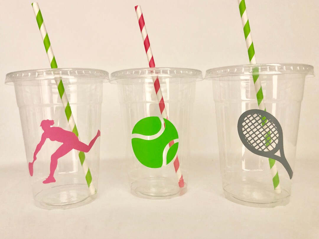 Tennis Party Cups, Tennis Birthday Party Cups, Tennis Team Party Cups ...