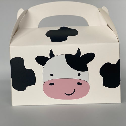Cow Party Favors Boxes Farm Party Supplies Farm Animal - Etsy