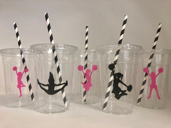 Cheerleading Party Cups Cheer Party Cups Cheerleader Party - Etsy