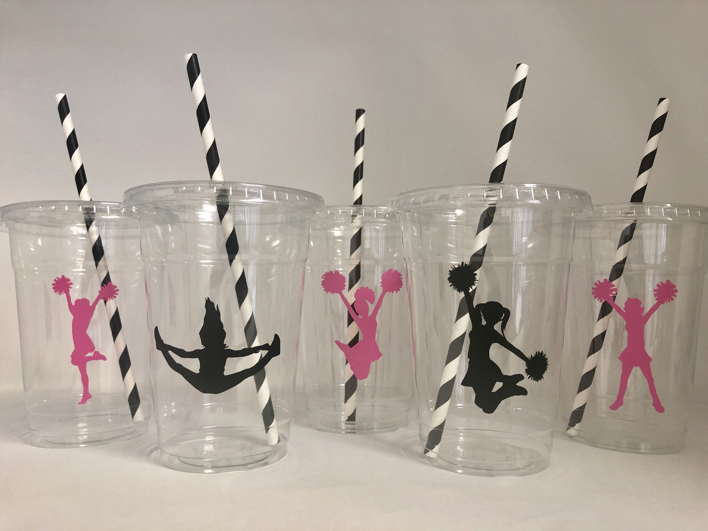 Cheerleading Party Cups Cheer Party Cups Cheerleader Party - Etsy