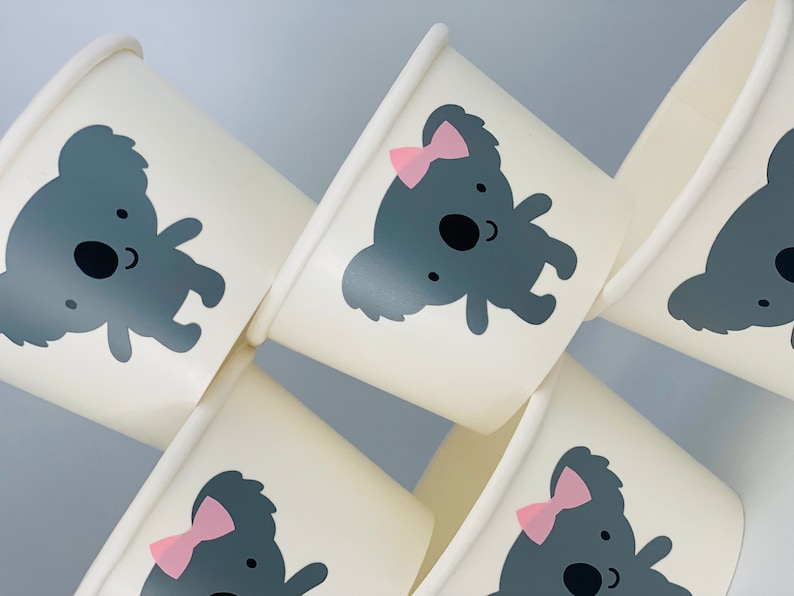 Koala Party Snack Cups, Koala Birthday Party Favors, Koala Baby Shower ...
