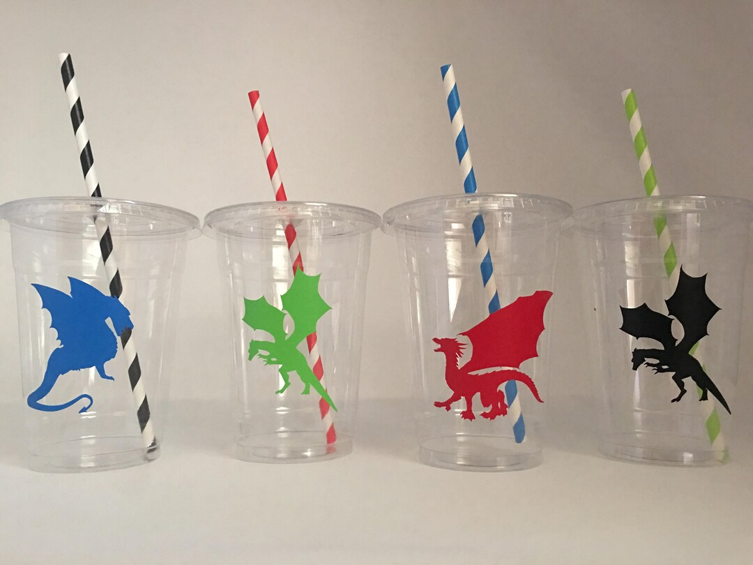 Dragon Party Cups, Dragon Birthday Party Cups, Knight Party Cups ...
