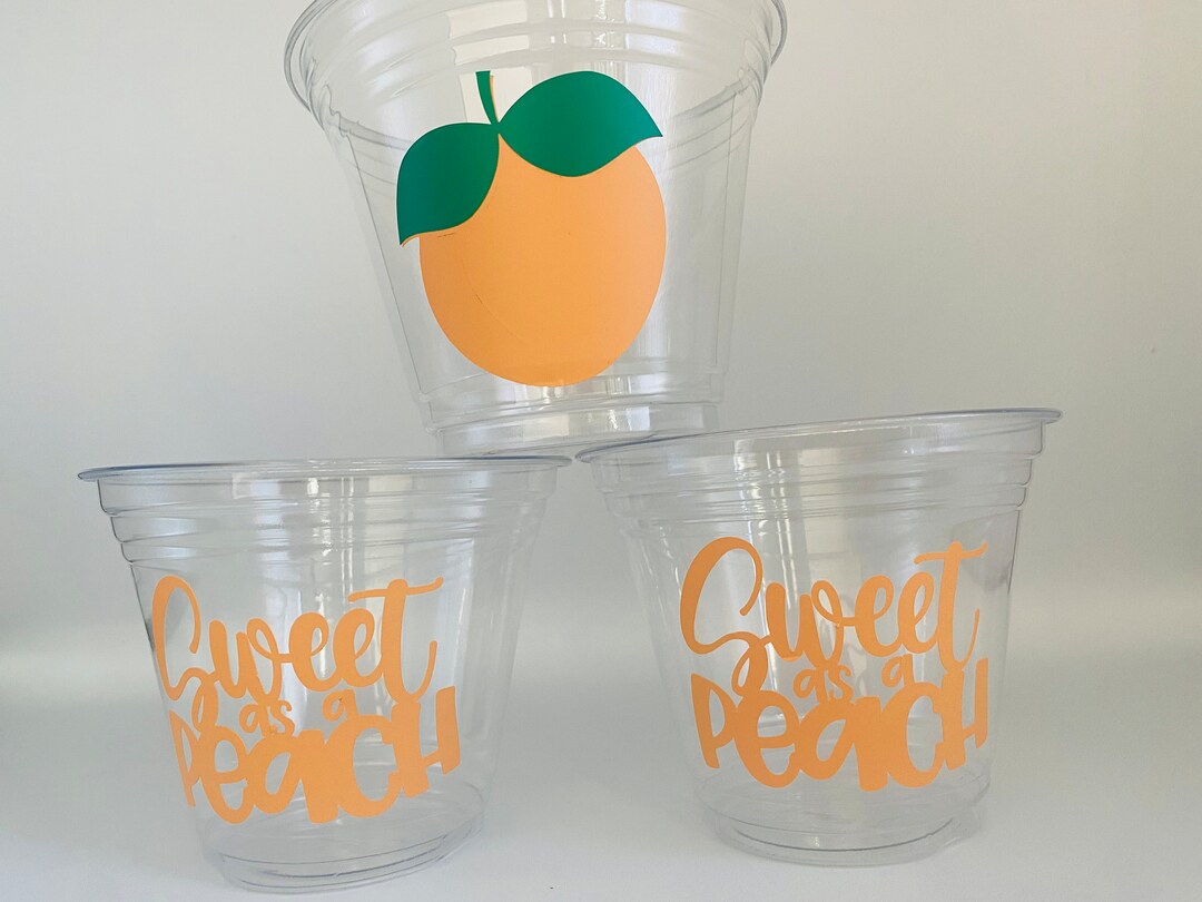 Sweet as a Peach, Peach Party Supplies, Sweet as a Peach Party Cups ...