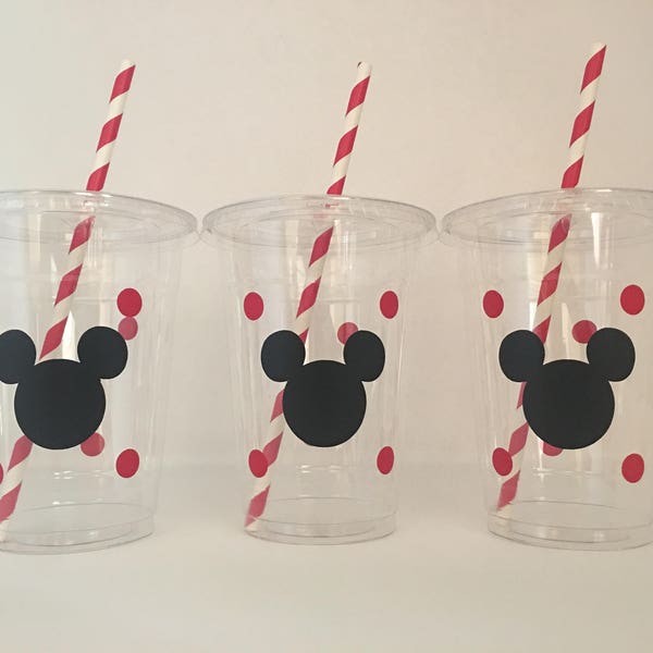 Mickey Mouse Plastic Cups - Etsy