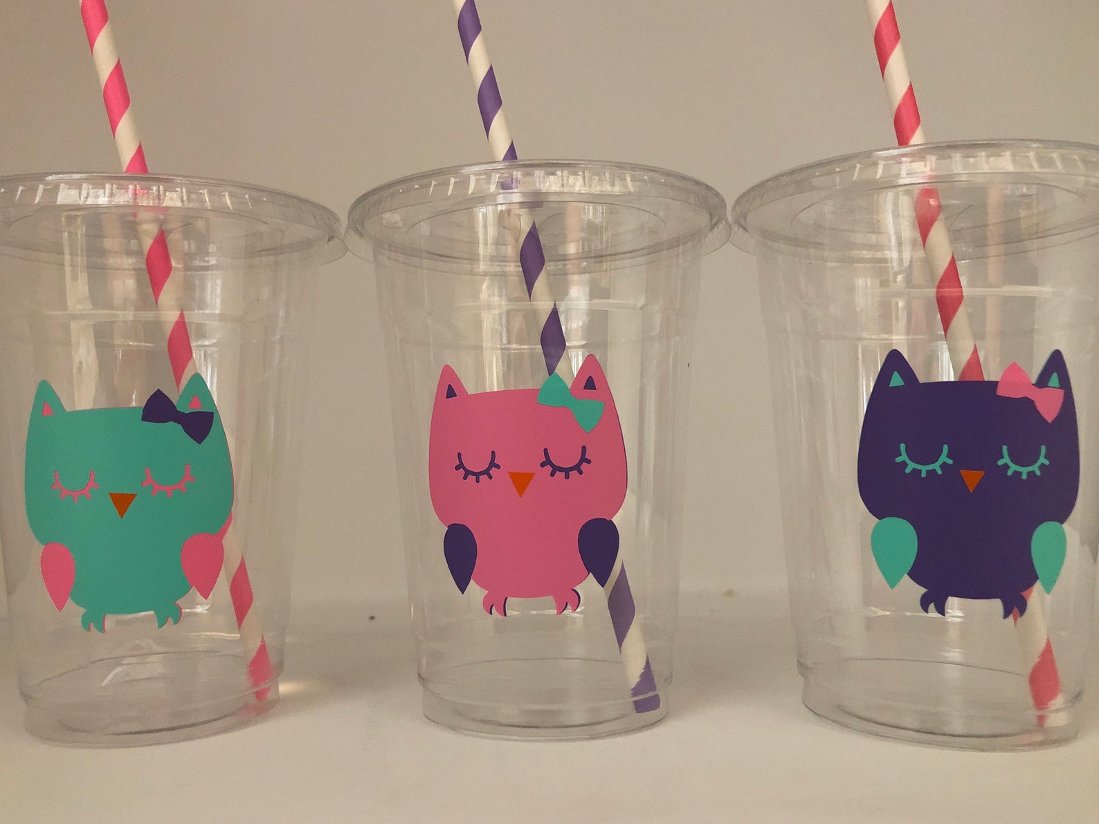 Owl party cups Owl Birthday Party Cups Owl Baby shower Cups | Etsy