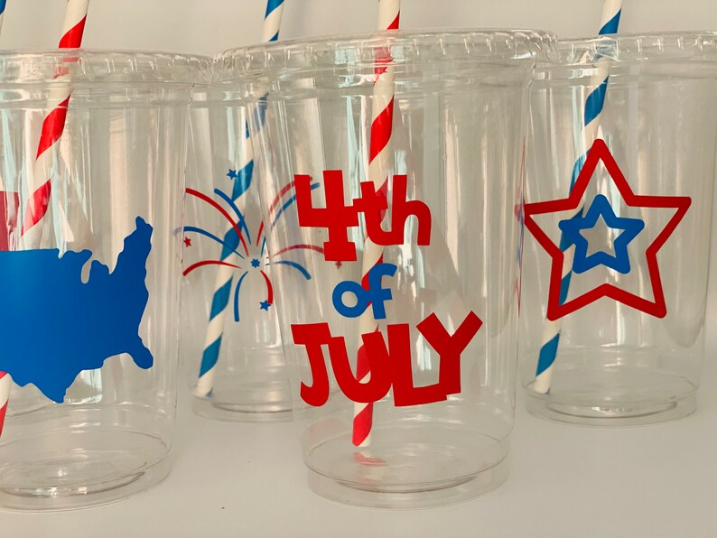 4th of July Party Cups Fourth of July Party Cup Independence - Etsy
