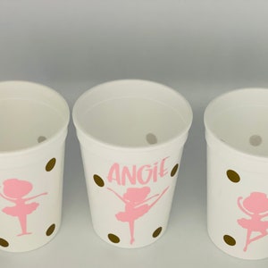 Tutu Cute, Ballerina Party Cups, Dance Party Cups, Ballet Party, Ballet ...