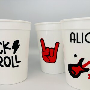 Rock Star Party Cups, Rockstar Party Cups, Rock Star Party Favors ...