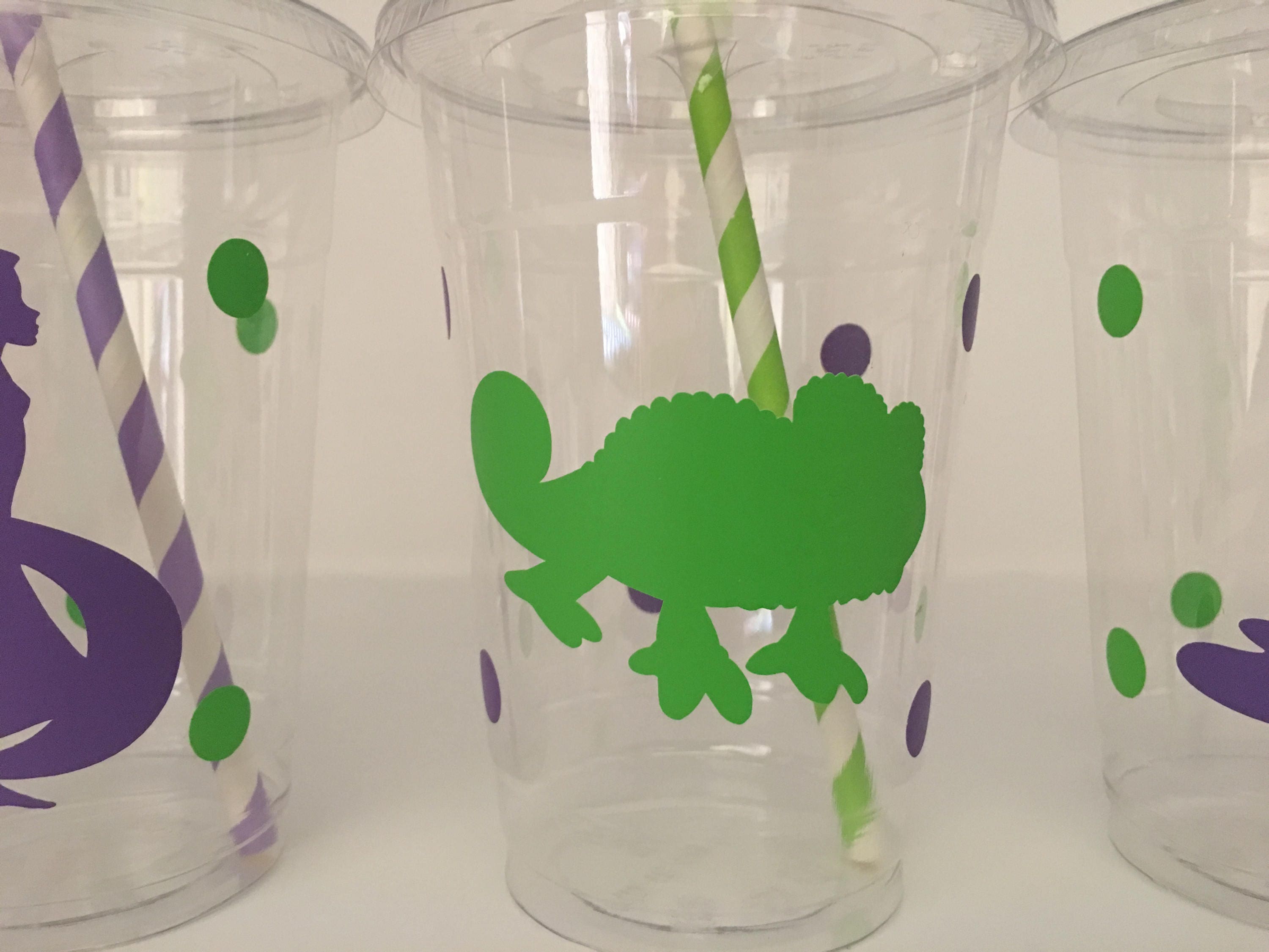 Tangled Party Cups Rapunzel Party Cups Tangled Birthday | Etsy