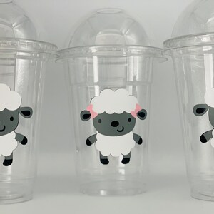 Lamb Baby Shower, Lamb Party Cups, Lamb Birhtday Party, Sheep Party ...