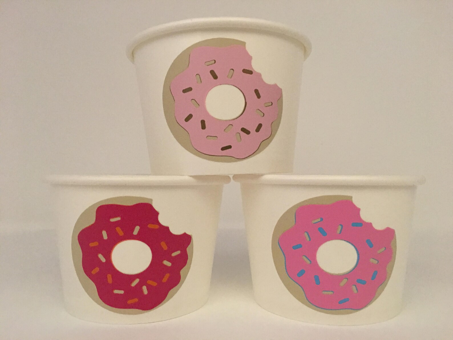 Donut Party Snack Cups Donut Party Cups Donut Birthday Party - Etsy