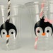Penguin Party Cups, Penguin Birthday Party Cups, Penguin Party Favors ...