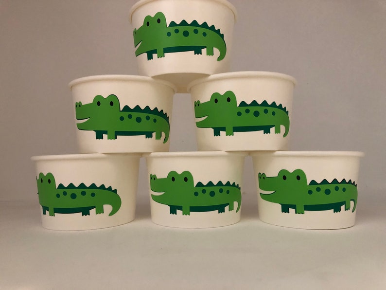 Alligator Party Cups Alligator Birthday Party Alligator Baby - Etsy