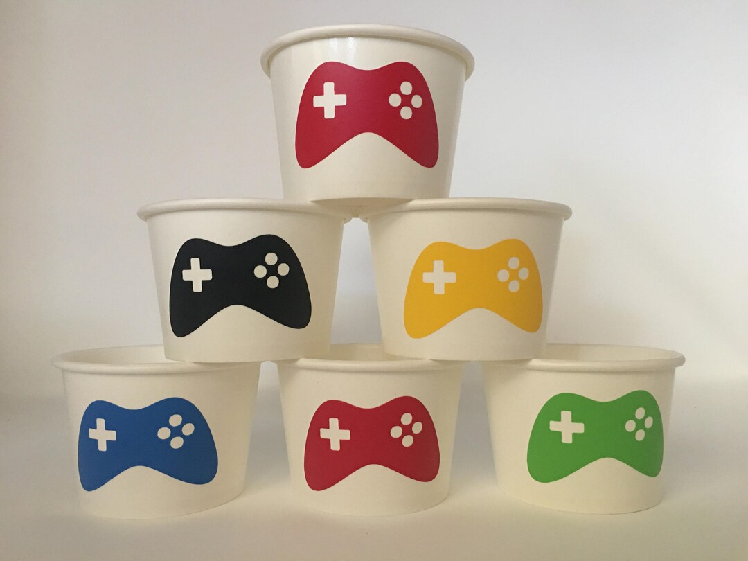 Gaming Party Snack Cups, Gamer Party Snack Cups, Video Game Party ...