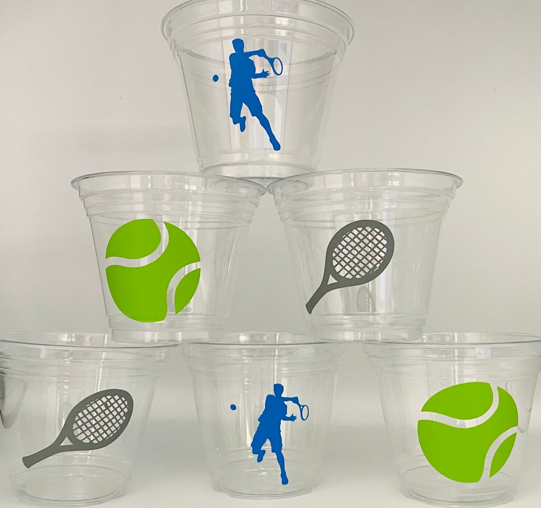 Tennis Party Cups, Tennis Birthday Party Cups, Tennis Baby Shower ...