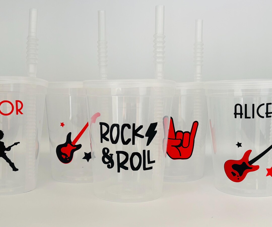 Rock Star Party Cups, Rockstar Party Cups, Rock Star Party Favors ...