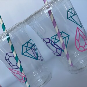 Gem Birthday Party Cups, Crystal Party, Diamond Party, She's a Gem ...