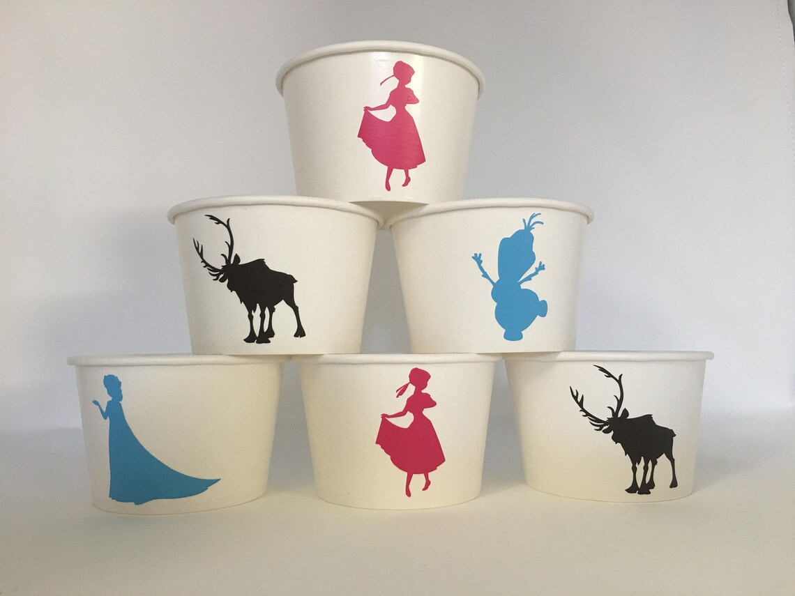 Frozen Party Snack Cups Frozen Birthday Snack Cups Elsa | Etsy