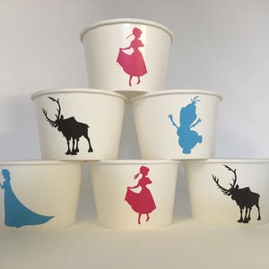 Frozen Party Snack Cups, Frozen Birthday Snack Cups, Elsa Party, Anna ...