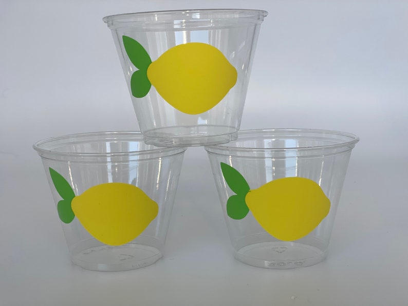 Lemon Party Cups Lemon Birthday Party Cups Lemon Party - Etsy