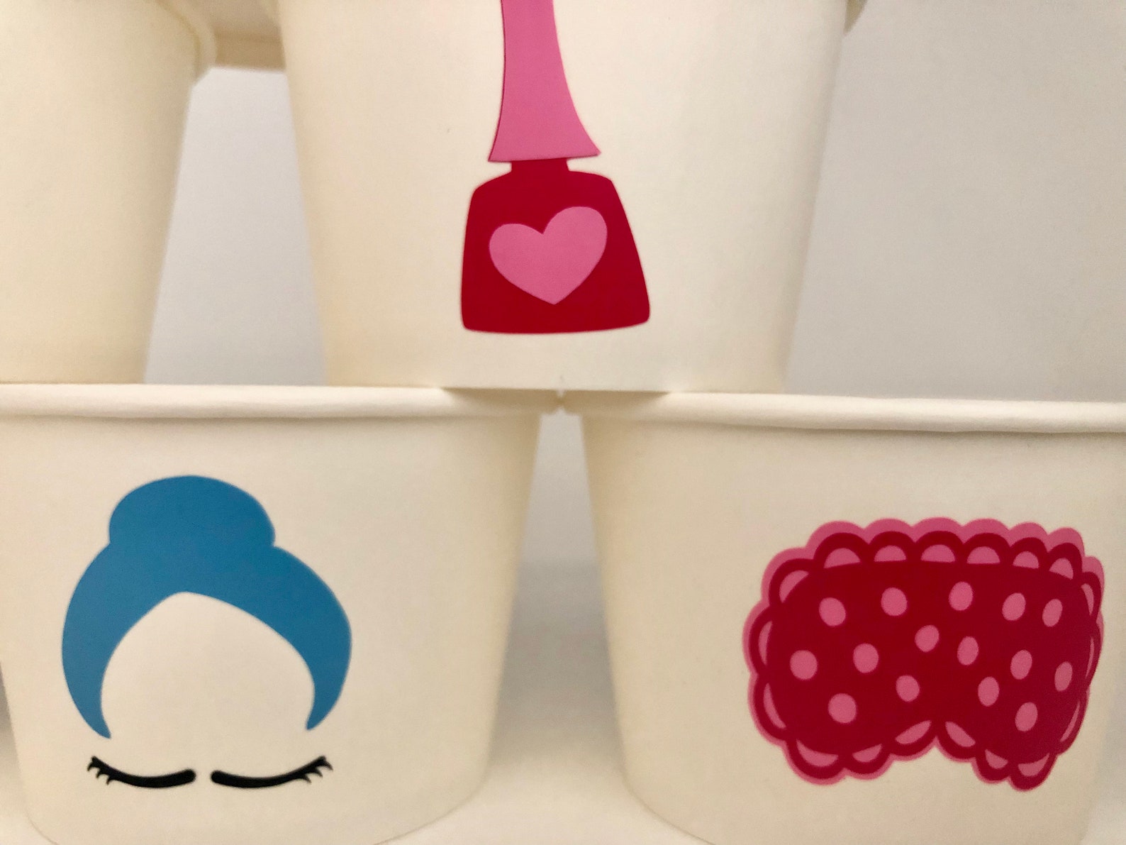 Spa Party Snack Cups Spa Birthday Party Snack Cups Girls - Etsy