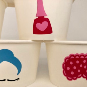 Spa Party Snack Cups, Spa Birthday Party Snack Cups, Girls Night Out ...